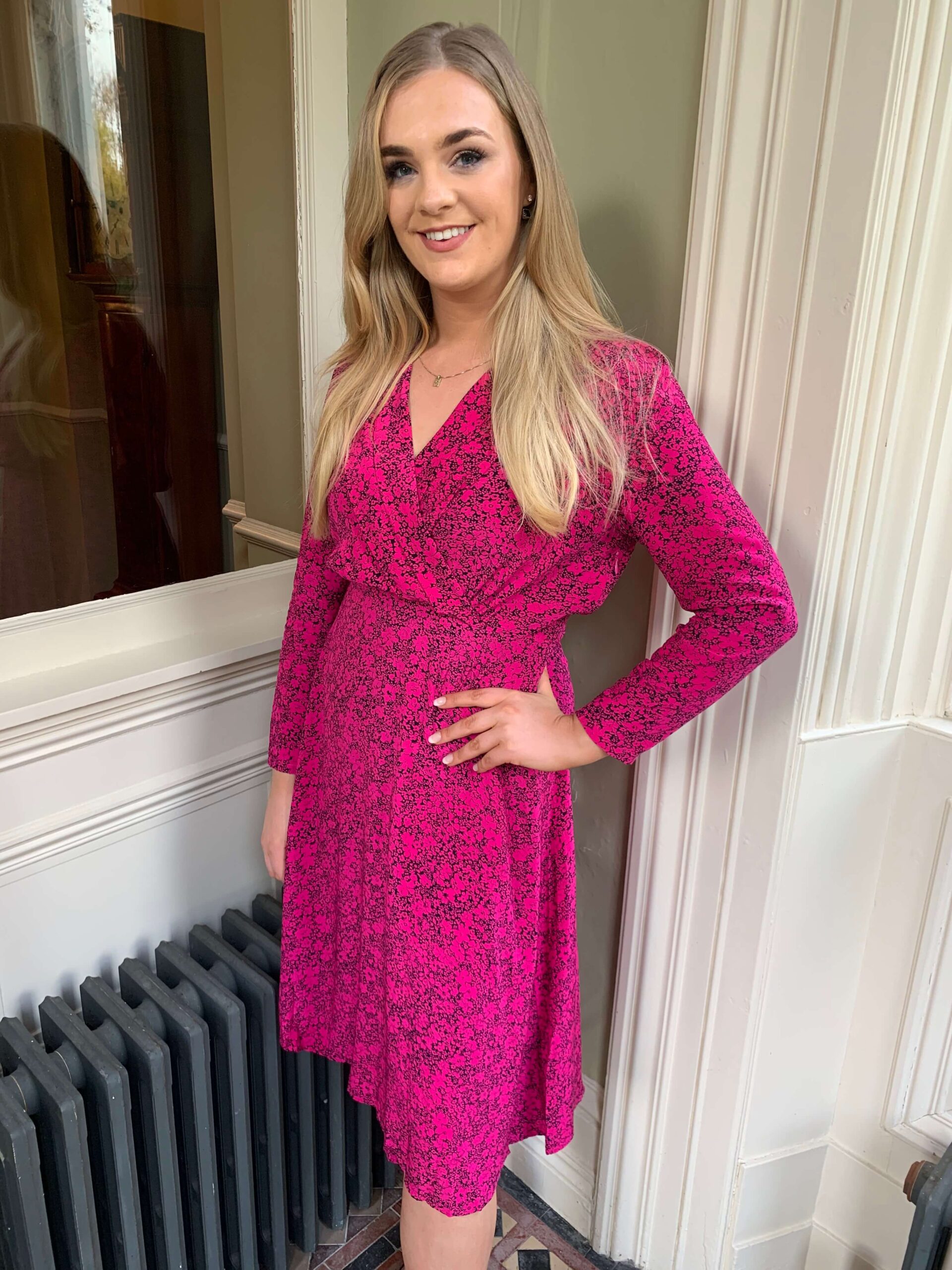 Suncoo Clodie Pink Print Dress | Erre Esse Boutique